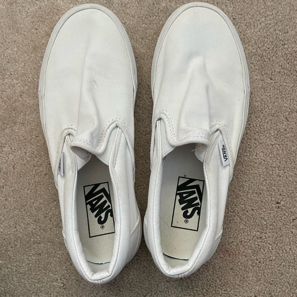 Vans | Shoes | Vans Sneakers White Size 5 | Poshmark